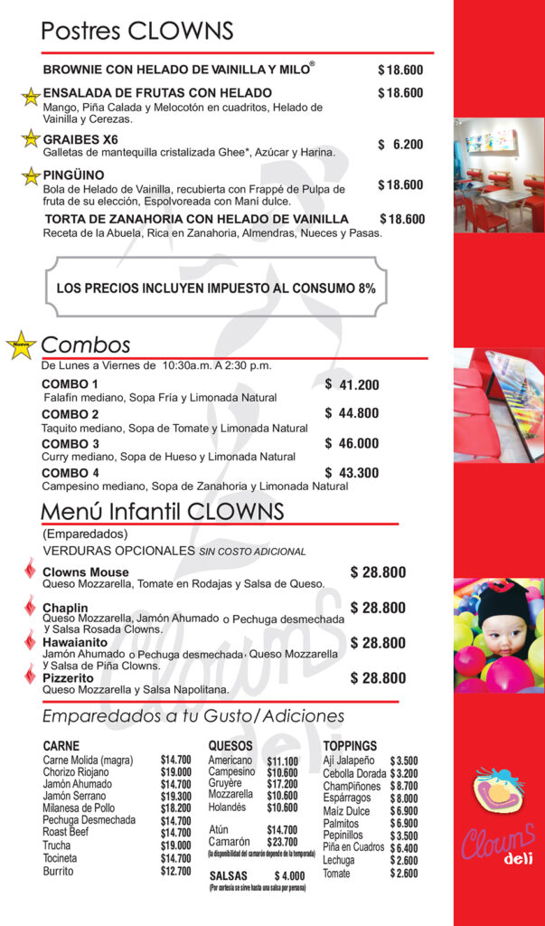 MENU - clownsdeli.net